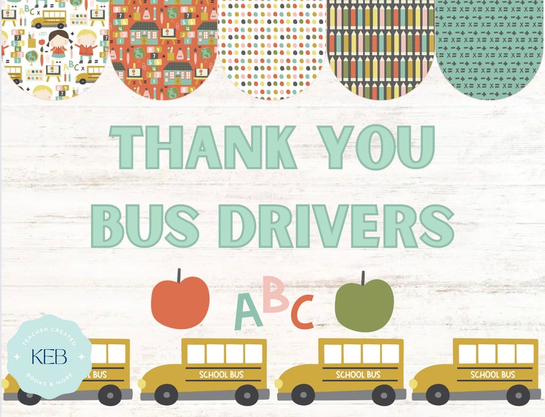 Bus Driver Appreciation Bulletin Board Kit - Etsy