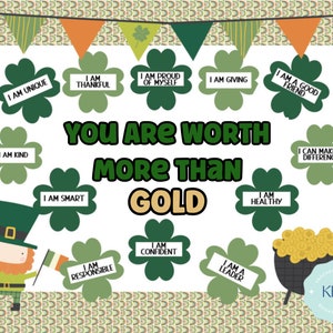 St Patrick’s Affirmation March Bulletin Board - Etsy