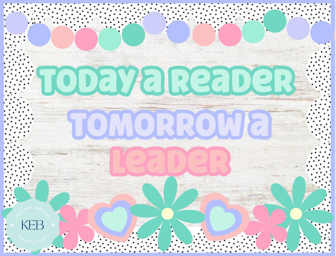 Readers Are Leaders Classroom Bulletin Board Kit - Etsy
