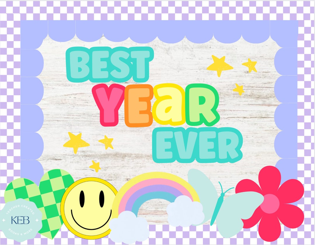 Best Year Ever Bulletin Board Kit - Etsy