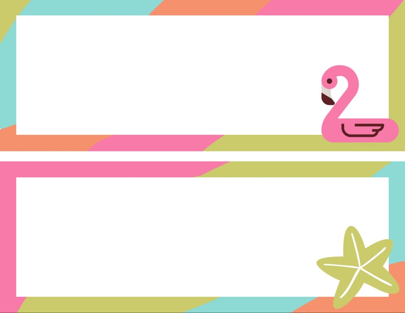 Retro Summer Classroom Name Tags - Etsy