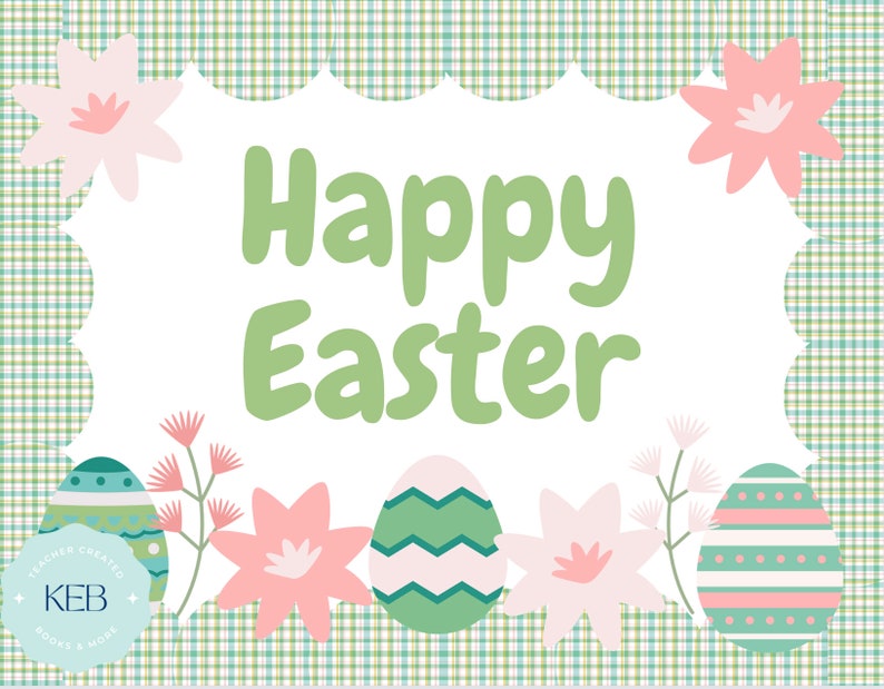 Happy Easter Bulletin Board Kit - Etsy