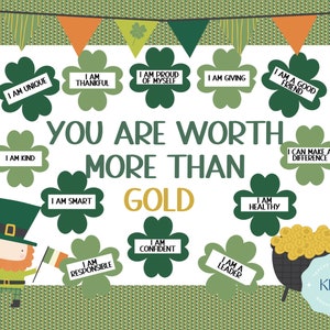 St Patrick’s Affirmation March Bulletin Board - Etsy