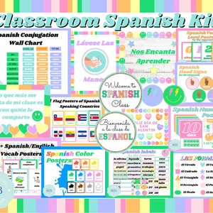 Whole Classroom Spanish Kit for Spanish Classes and Bilingual ...