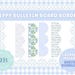 Preppy Blue Hydrangea Bulletin Board Borders - Etsy