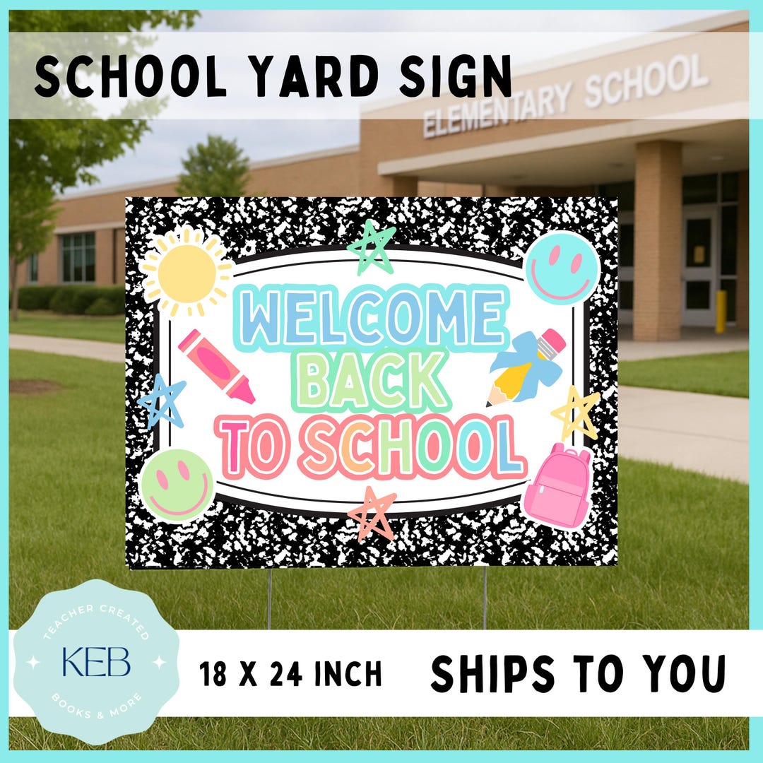 Welcome Back to School Yard Signs | Meet the Teacher | Back to School ...