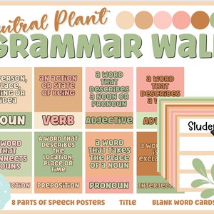 Neutral Plant Classroom Decor Kit - Etsy