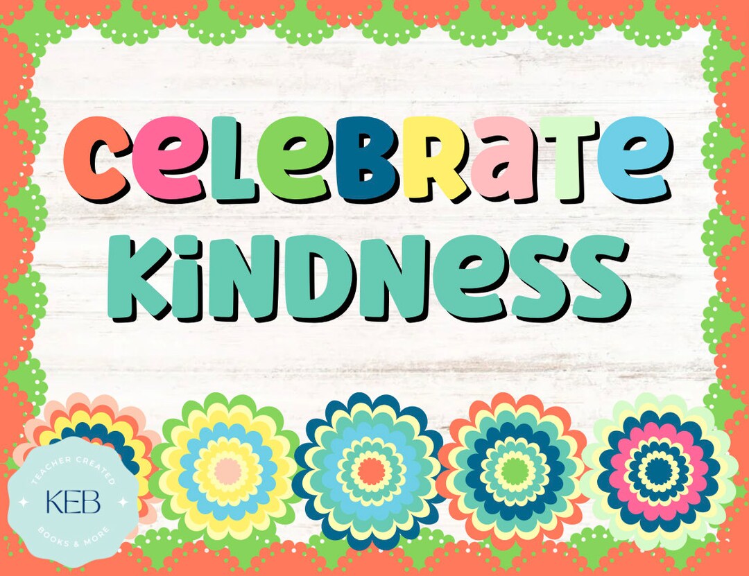 Celebrate Kindness Fiesta Bulletin Board Kit - Etsy