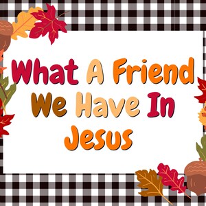 2 Fall Bulletin Boards Friend in Jesus & Bible Affirmations for Sunday ...