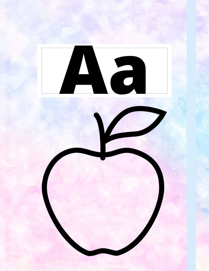 A-Z Pastel Glam Alphabet Posters - Etsy