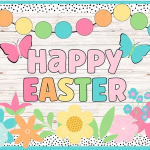 Easter Spring Classroom Bulletin Board Kit - Etsy