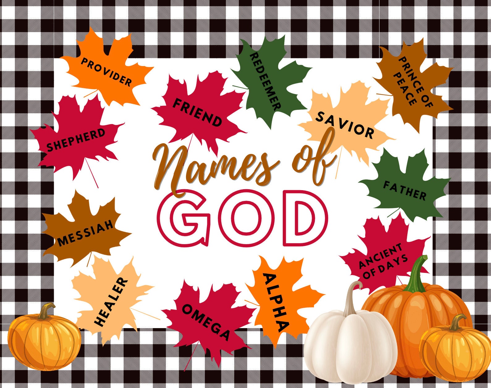 Names of God Bulletin Board Decor for Sunday School or Christian School ...