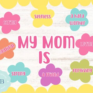 Mothers Day Affirmations May Bulletin Board Kit - Etsy