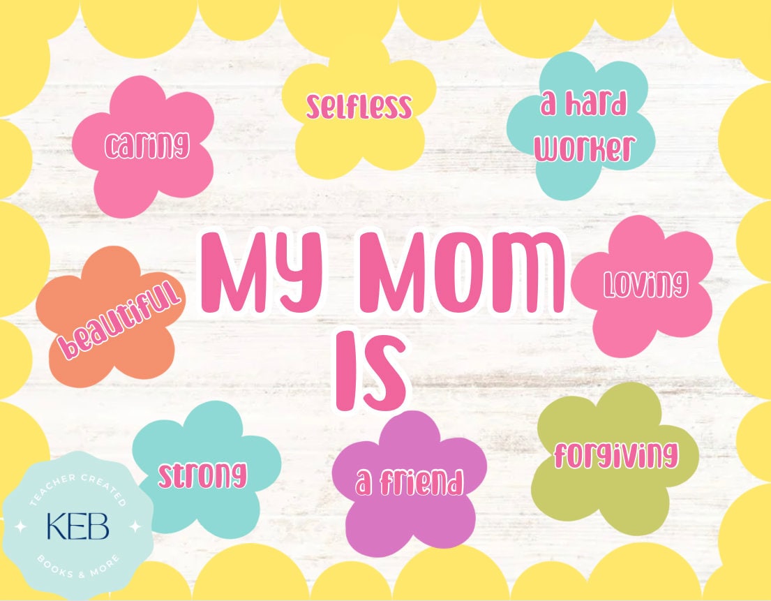 Mothers Day Affirmations May Bulletin Board Kit - Etsy