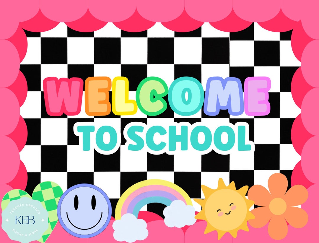 Welcome to School Classroom Bulletin Board Kit - Etsy