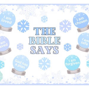Bible Affirmation Bulletin Board Bundle Includes 12 Holiday Themes - Etsy