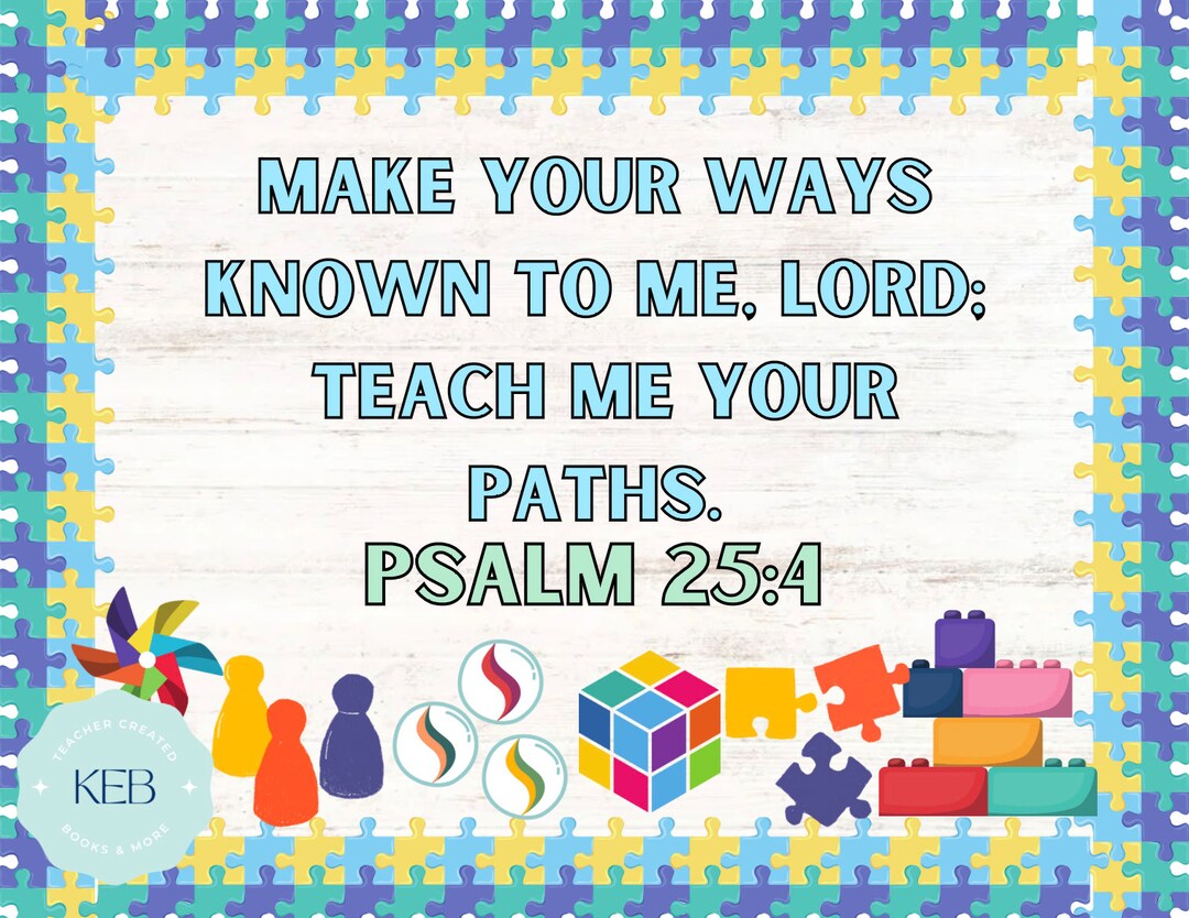 Psalm 25 Game Themed Bulletin Board Kit - Etsy