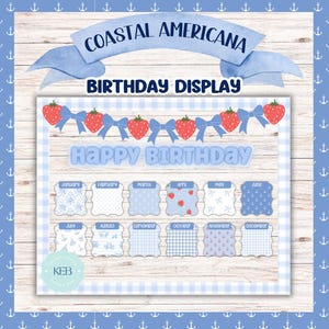 Coastal Americana Classroom Decor Kit | Digital Download | Calm ...