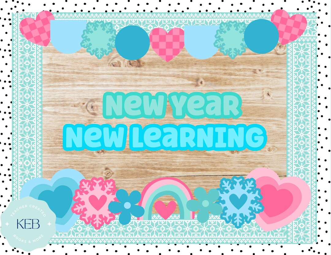 New Year New Learning Bulletin Board - Etsy