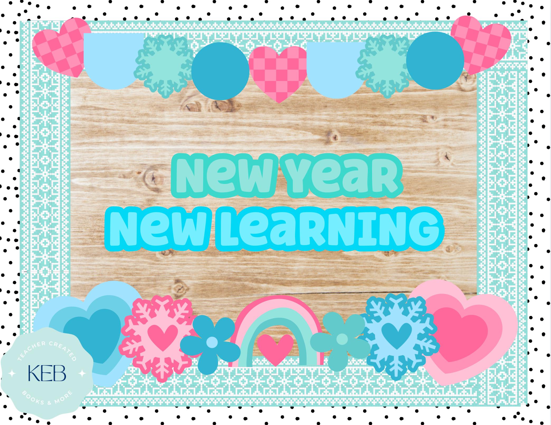New Year New Learning Bulletin Board - Etsy