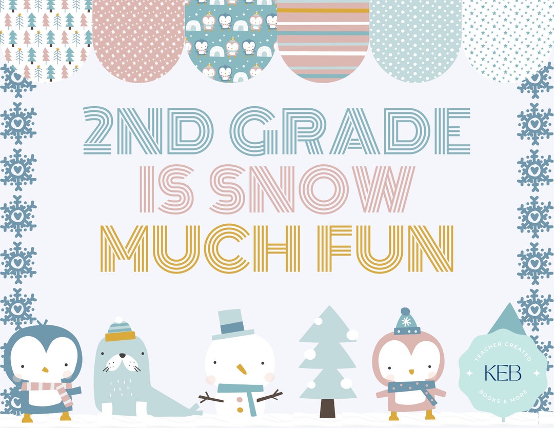 Snow Much Fun Winter Bulletin Board Kinder-5th Grade - Etsy
