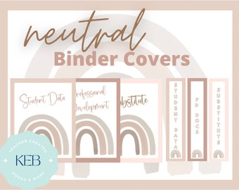 Neutral Binder Covers - Etsy