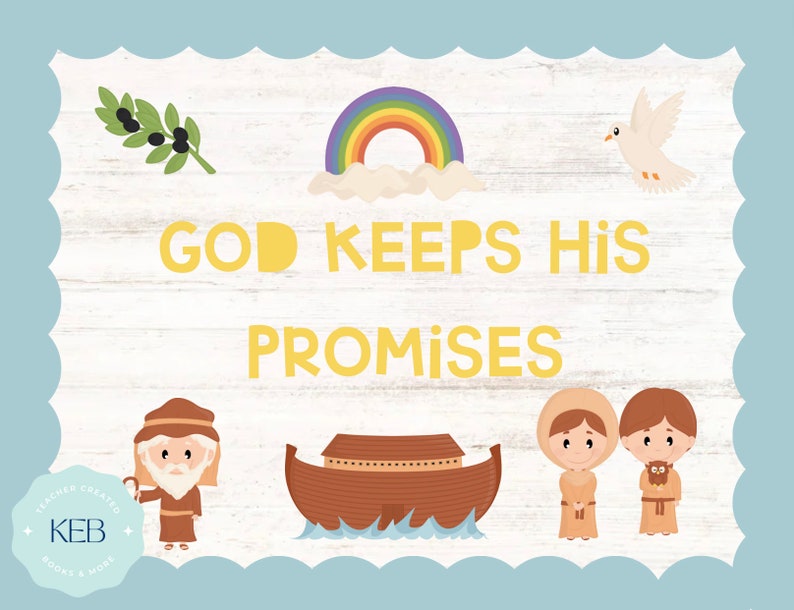 Bible Story Bulletin Board Kit: Noahs Ark (Instant Download) - Etsy