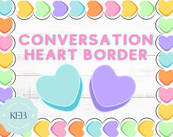 Valentines Bulletin Board Kit, Candy Hearts, Conversation Hearts ...