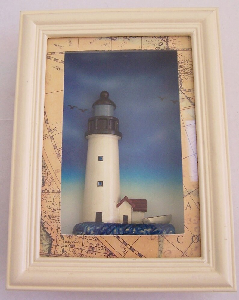 3D Lighthouse Shadowbox Picture - Etsy