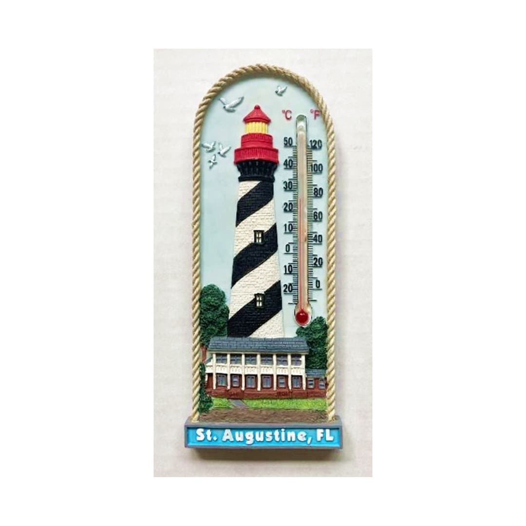 Ceramic St. Augustine Lighthouse Thermometer - Etsy
