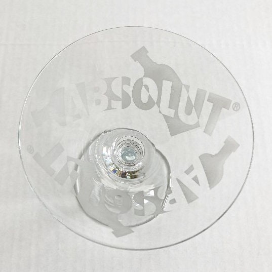 4 Absolut Vodka Martini Glasses - Etsy