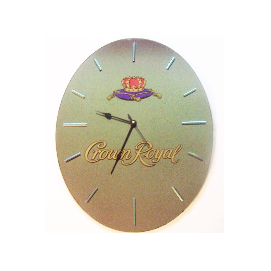 26 Crown Royal Mirror Clock - Etsy