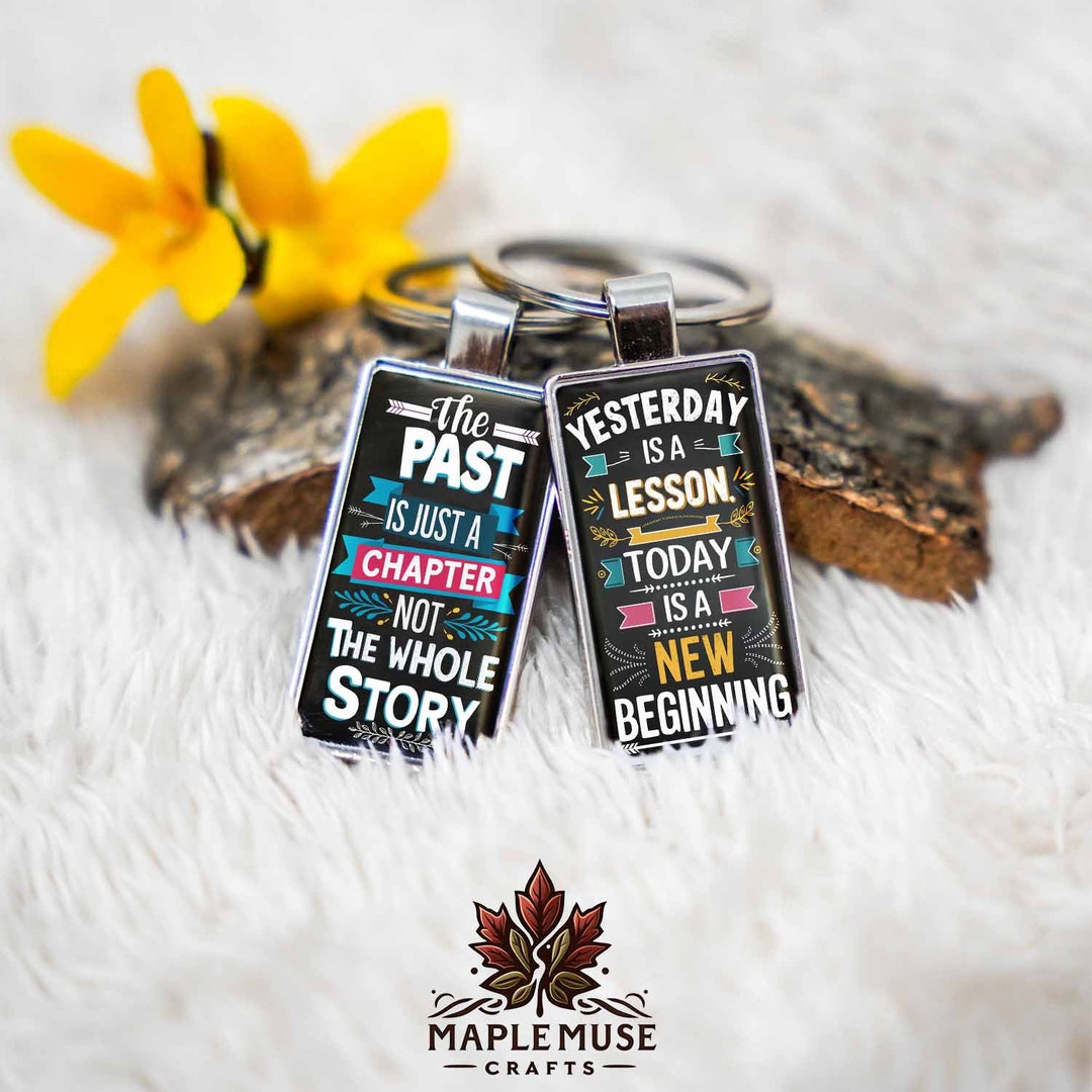 Inspirational Quotes Keychain, Personalized Keyring, Personalized Gifts ...