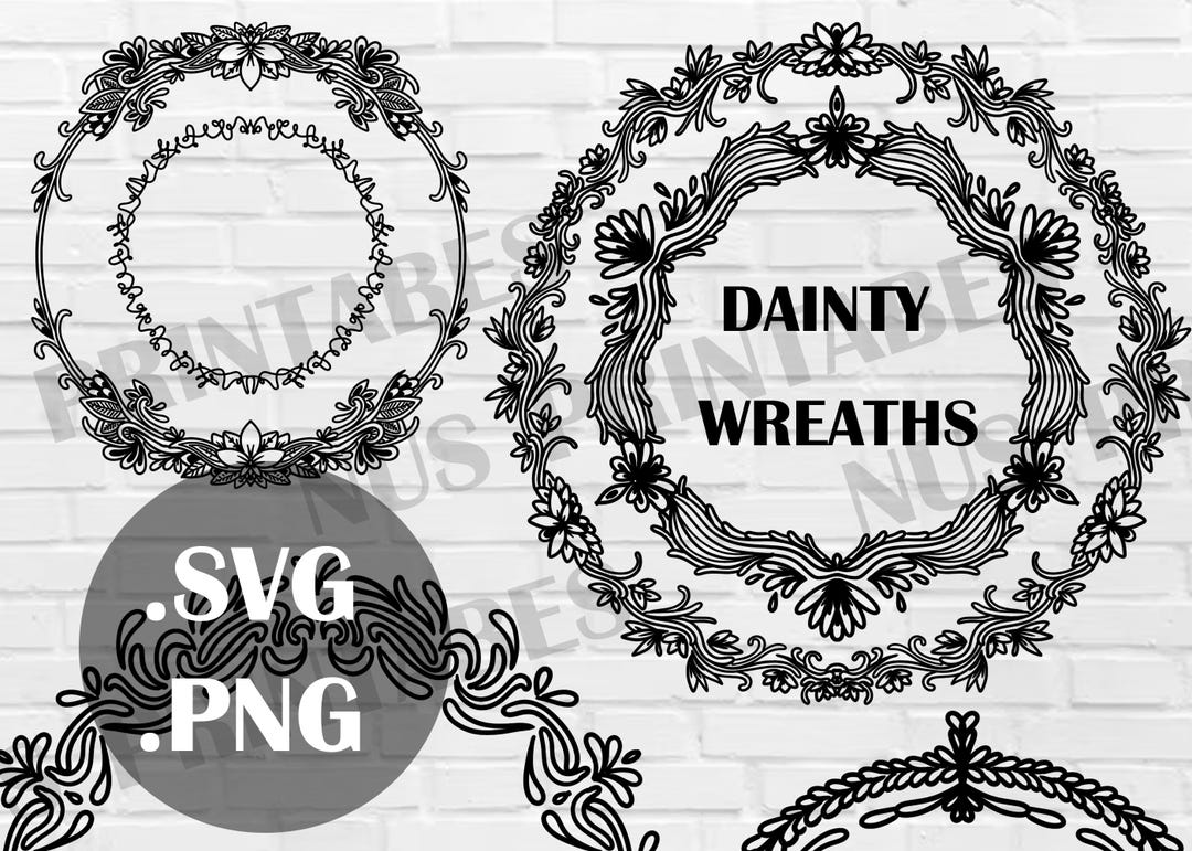 Circle Frame Svg, Double Circle Frame Svg, Circle Svg, Round Frame Svg ...