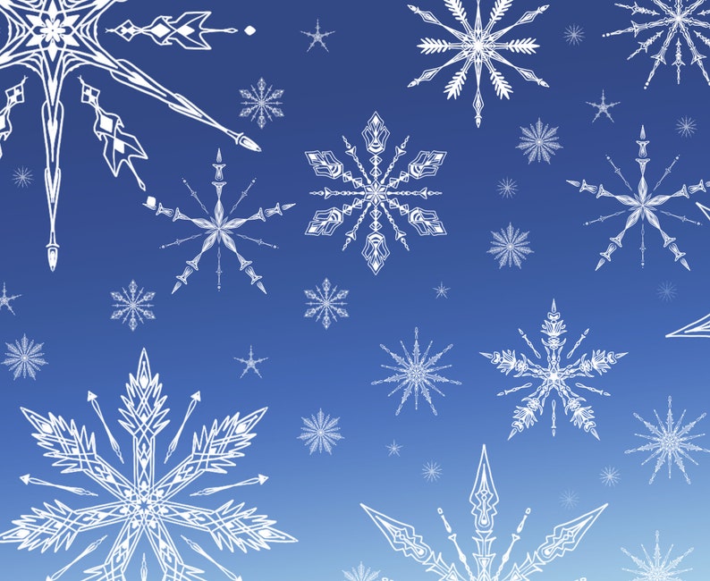 Snowflakes SVG Bundle, Photoshop Brushes (digital Download) - Etsy Canada