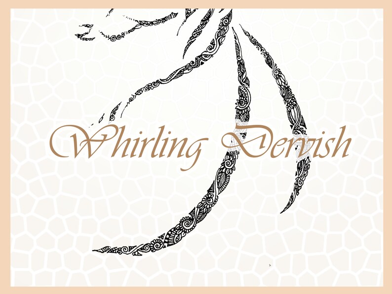 Minimalist Whirling Dervish Printable Sufi Wall Art Home - Etsy