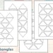 12 Zentangle Pattern Templates, Blank Zentangle Tiles, Creative ...