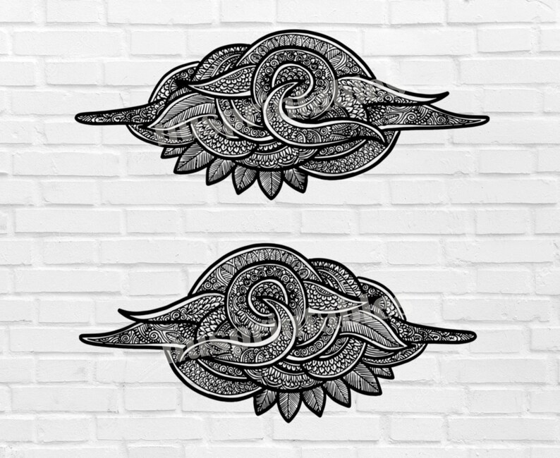 Mandala Cloud SVG, Mandala Cloud for Cricut, Cloud Vector, SVG Cloud ...