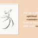 Minimalist Whirling Dervish Printable Sufi Wall Art Home Decor, Rumi ...