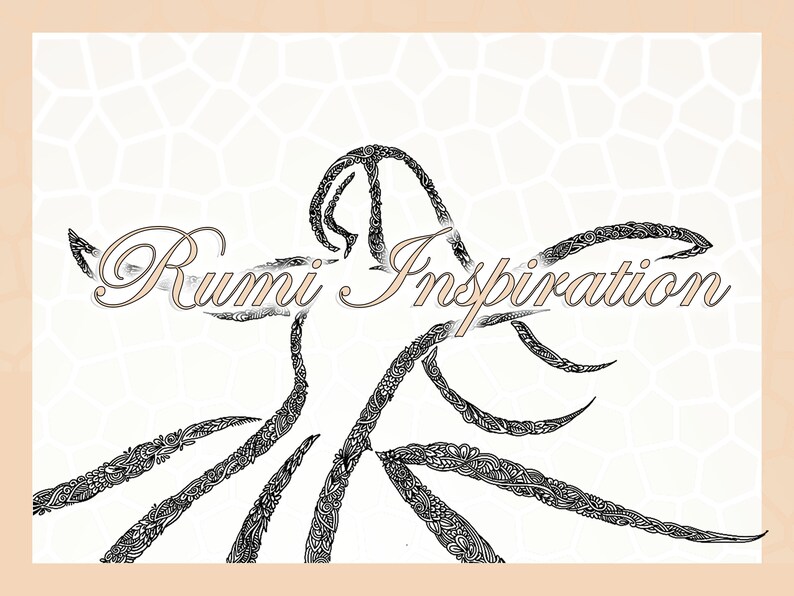 Minimalist Whirling Dervish Printable Sufi Wall Art Home Decor, Rumi ...