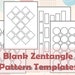 12 Zentangle Pattern Templates, Blank Zentangle Tiles, Creative ...