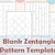 10 Zentangle Pattern Templates, Blank Zentangle Tiles, Creative ...