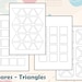 10 Zentangle Pattern Templates, Blank Zentangle Tiles, Creative ...