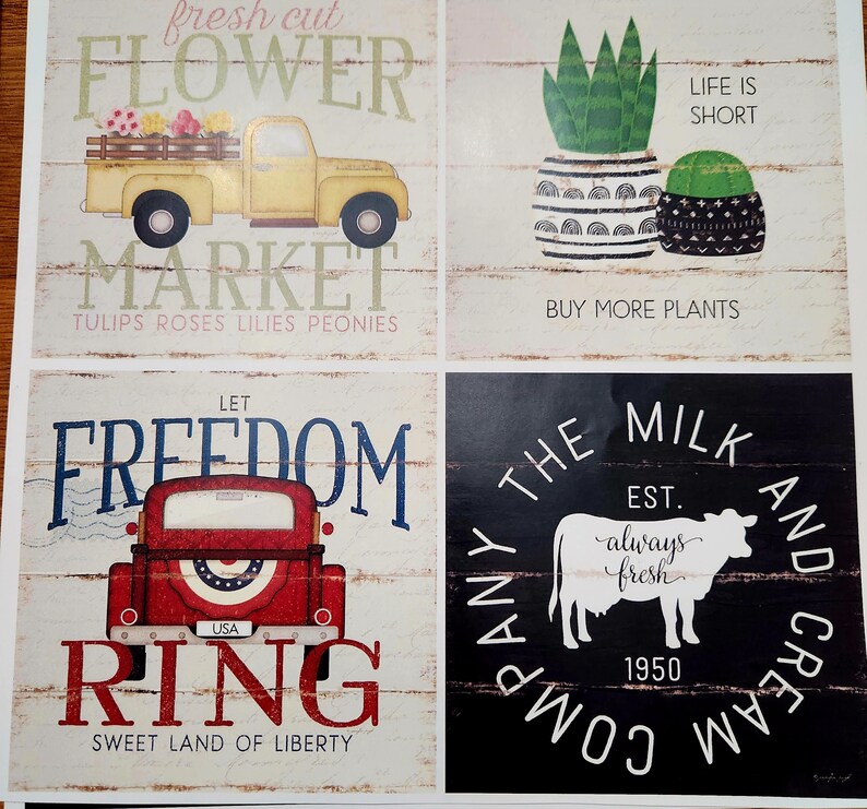 4 X 4 Seasonal/holiday Magnets for Your Decor - Etsy