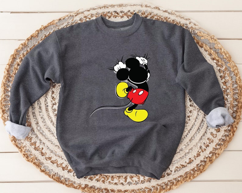 Disney Mickey Mouse Back View Print Sweatshirt, Disney Shirts, Mickey ...
