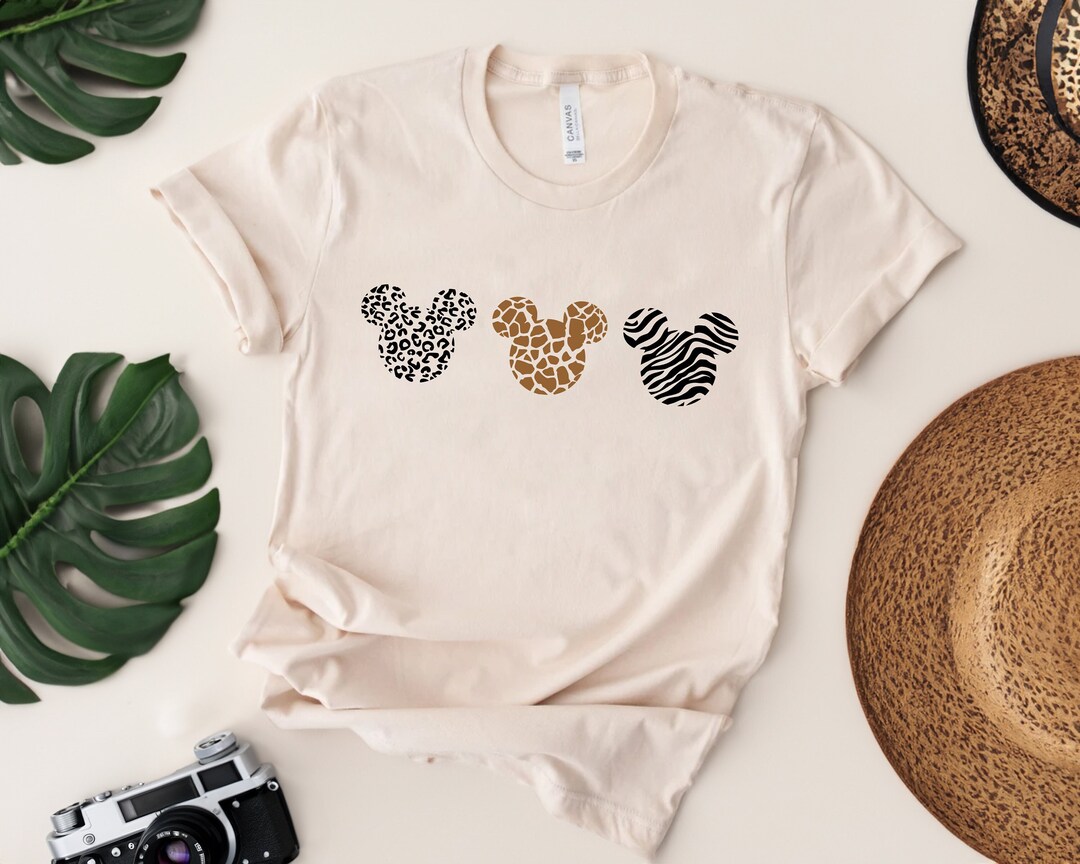 Mickey Leopard Shirt, Disneyworld Shirts, Animal Shirt,mickey and Mini ...