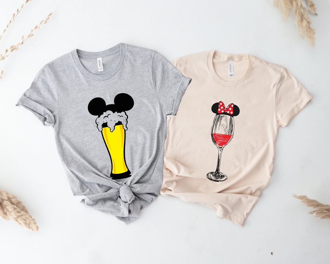 Mickey and Minnie Drinking Around Shirts, Drinking Around the World ...