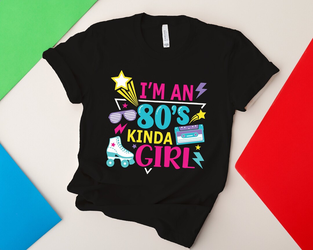 Retro 80's Kinda Girl T-shirt,cassette Tape Shirt,nostalgic Birthday ...