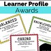 IB PYP Learner Profile Award Certificates Social Emotional Learning - Etsy