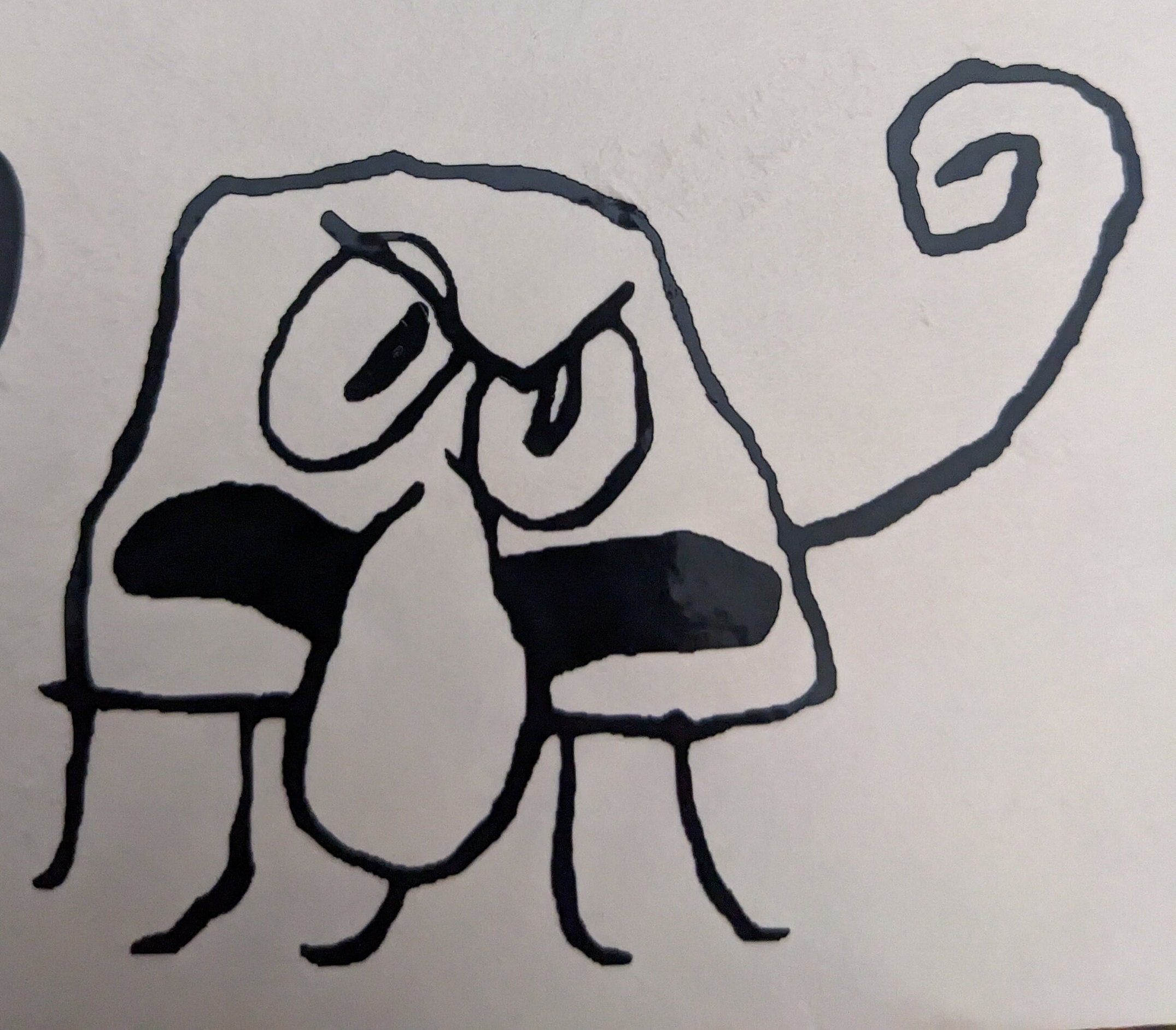 Doodlebob squidward Doodle Vinyl Decal - Etsy Canada